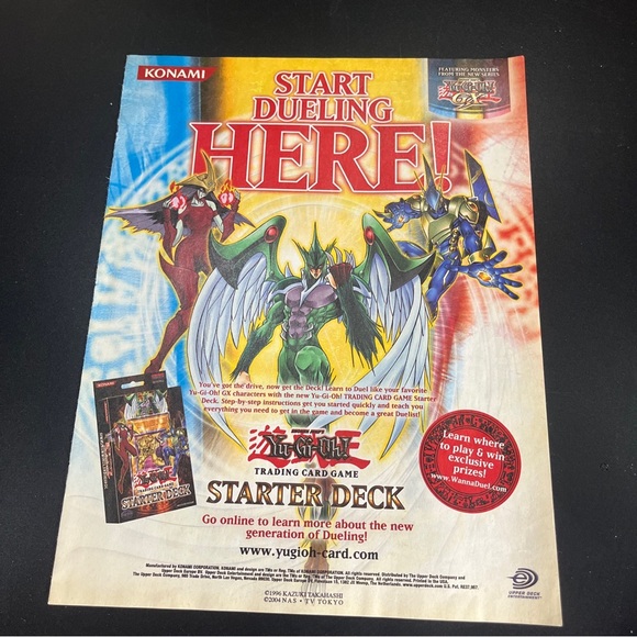 None | Accents | Yugioh Starter Deck Game Print Ad | Poshmark